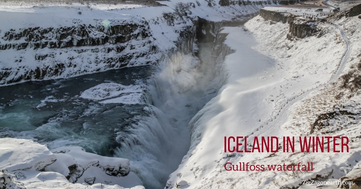 Gullfoss in Winter (Iceland) - Tips + Map + photos of waterfall
