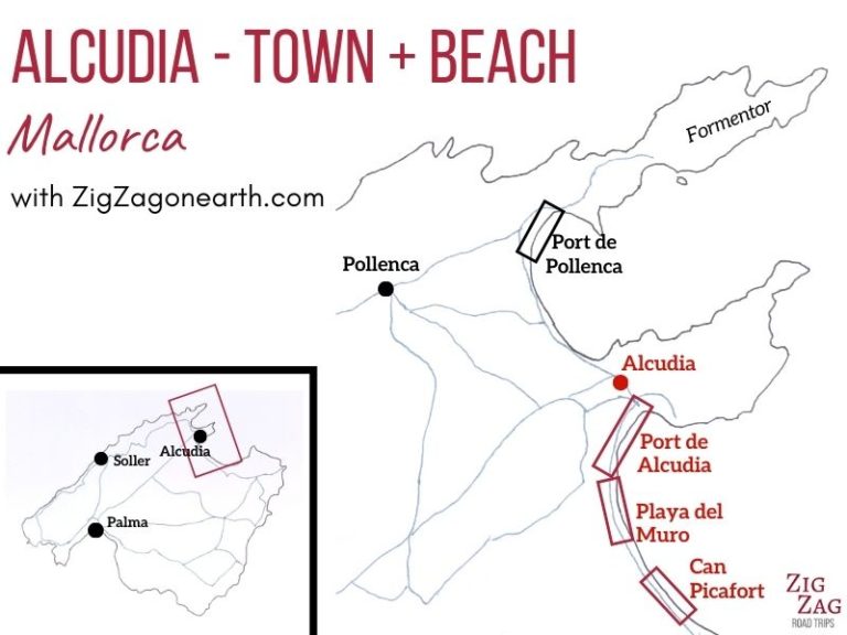 Map Alcudia Mallorca