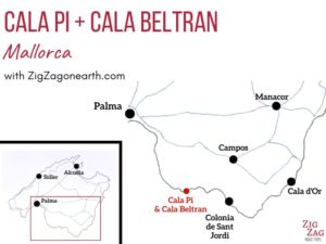 Cala Pi + Cala Beltran (Mallorca): beach, hike...