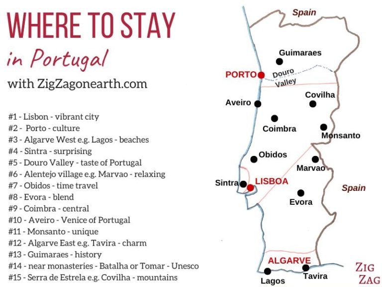 Where to stay in Portugal (2022): 15 areas / towns + hotels